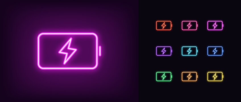 Neon Charging Icon Images – Browse 11,292 Stock Photos, Vectors, and ...