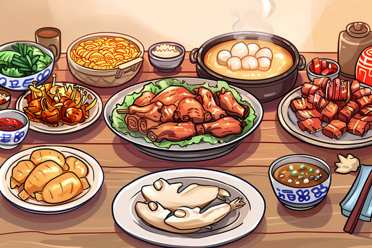 Cartoon Chinese Food Images – Browse 59,575 Stock Photos, Vectors, and ...