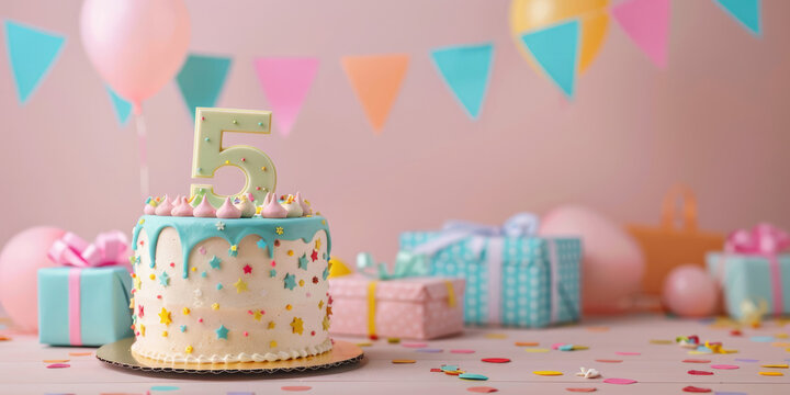 5Th Birthday Cake Images – Browse 1,332 Stock Photos, Vectors, and ...