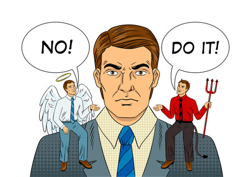 Angel And Devil On Shoulder Images – Browse 555 Stock Photos, Vectors ...