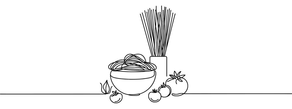 Pasta Line Drawing Images – Browse 20,270 Stock Photos, Vectors, and ...