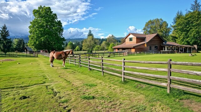 Horse Ranch Background Images – Browse 109,382 Stock Photos, Vectors ...