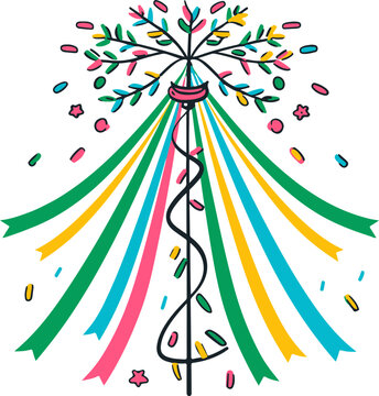 May Pole Clipart