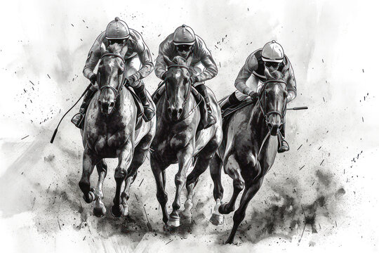 Horse Racing Sketch Images – Browse 12,428 Stock Photos, Vectors, and ...