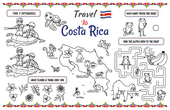 "Costa Rica Map" Images – Browse 675 Stock Photos, Vectors, and Video ...