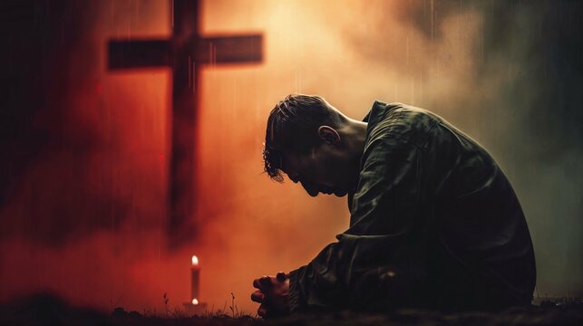 Kneeling Man Praying Images – Browse 11,580 Stock Photos, Vectors, and ...
