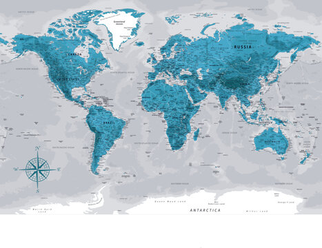 World Map Dark Blue Images – Browse 66,357 Stock Photos, Vectors, and ...