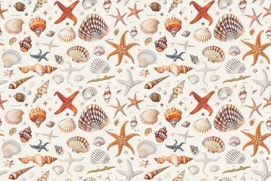 Sea Shell Repeat Pattern Images – Browse 72,969 Stock Photos, Vectors ...