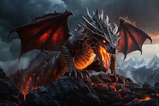 Red Dragon Breathing Fire Images – Browse 3,863 Stock Photos, Vectors ...