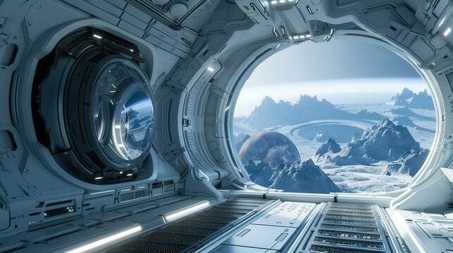 Inside Space Shuttle Background