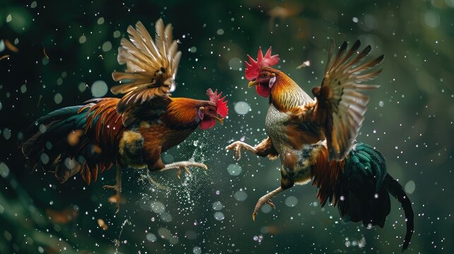 fighting rooster wallpaper