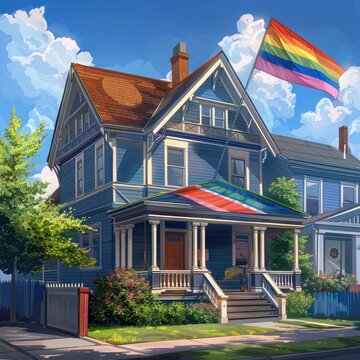 Rainbow Pride Flag House Images – Browse 3,229 Stock Photos, Vectors ...