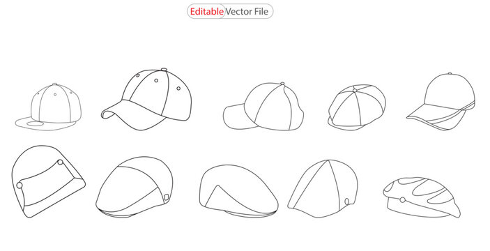 Cap Outline Images – Browse 151,761 Stock Photos, Vectors, and Video ...
