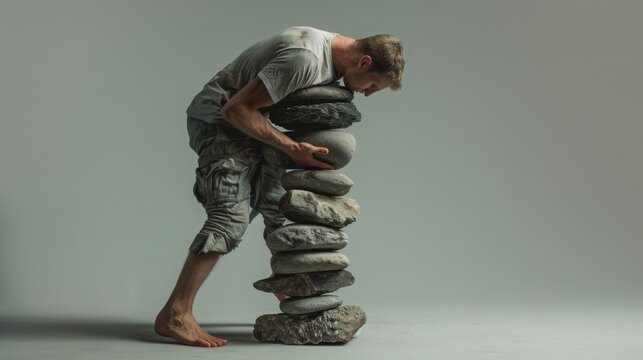 Man Carrying Heavy Rock Images – Browse 1,882 Stock Photos, Vectors ...