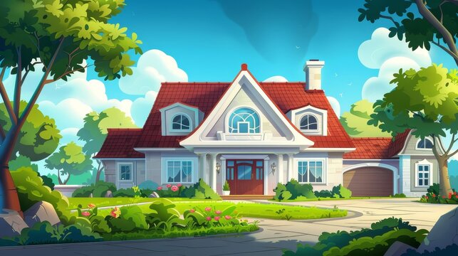 Big House Cartoon Images – Browse 31,716 Stock Photos, Vectors, and ...