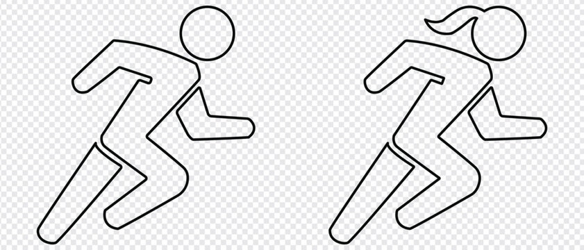 Stick Man Running Sequence
