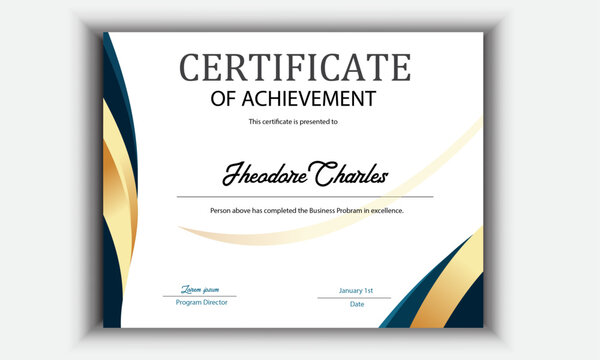 Certificate Design Template Sertifikat Images – Browse 564 Stock Photos ...