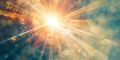 Sun flare overlay, adding a bright and radiant effect to photos or ...