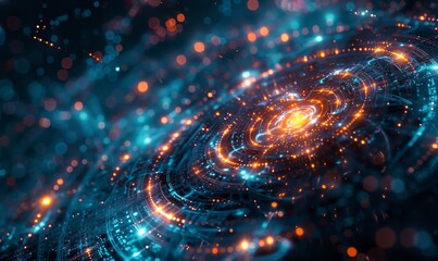 high definition digital science background, Generative AI