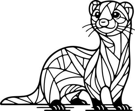 belette dessin simple