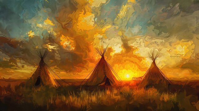 Native American Landscape Art