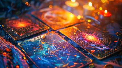 Tarot deep meaning concept composition