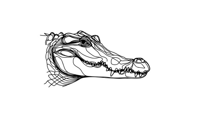 Alligator Line Drawing Images – Browse 4,413 Stock Photos, Vectors, and ...