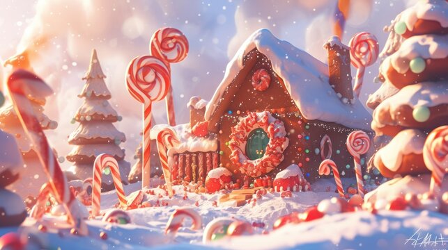 Gingerbread House Scene Images – Browse 5,205 Stock Photos, Vectors ...