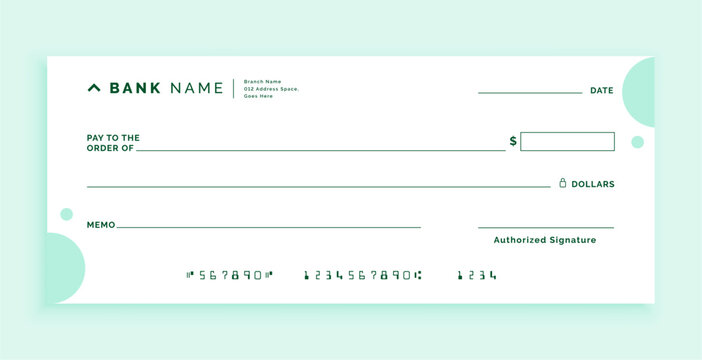 Bank Check Template Images – Browse 175,220 Stock Photos, Vectors, and ...
