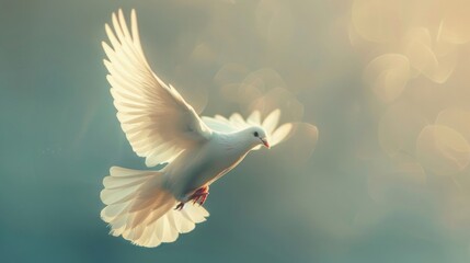 Bird of peace illustration of hope, freedom, love and liberty ...