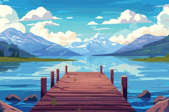 Lake Dock Vector Images – Browse 9,331 Stock Photos, Vectors, and Video | Adobe Stock