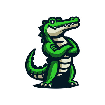 crocodile vector logo