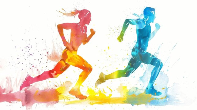Woman Running White Background Images – Browse 90,399 Stock Photos ...
