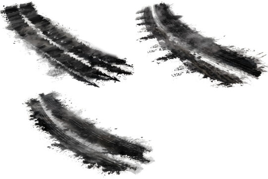 Tire Tracks Transparent Images – Browse 837 Stock Photos, Vectors, and ...