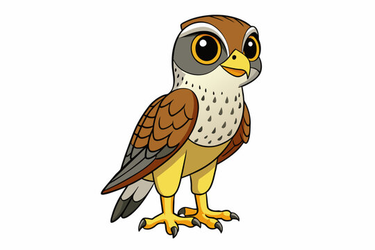 Flying Falcon Cartoon