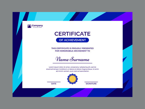 Certificate Design Template Sertifikat Images – Browse 564 Stock Photos ...