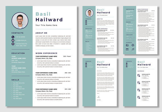 Minimal Resume Layout Images – Browse 6,425 Stock Photos, Vectors, and ...
