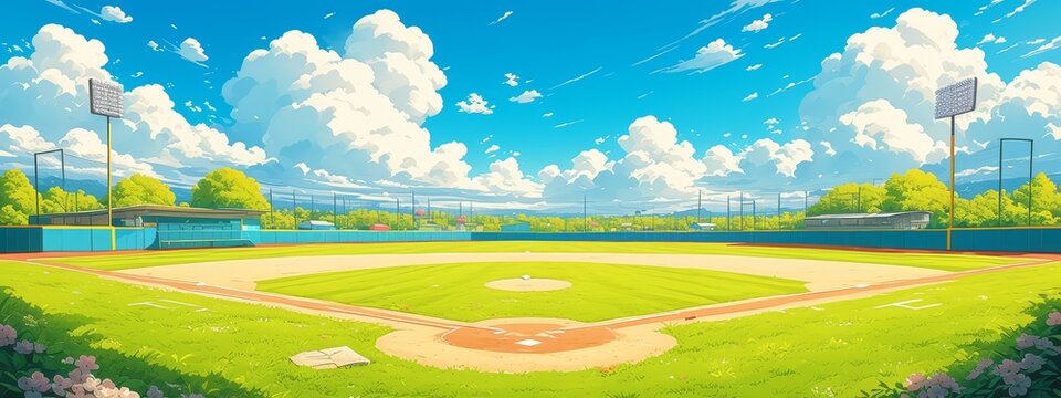 Baseball Field Cartoon Images – Browse 6,574 Stock Photos, Vectors, and ...