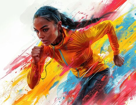 Woman Running White Background Images – Browse 90,399 Stock Photos ...