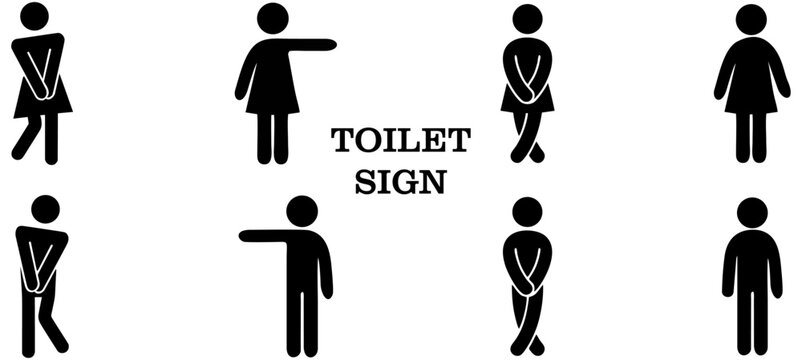 Funny Restroom Sign Images – Browse 3,047 Stock Photos, Vectors, and ...