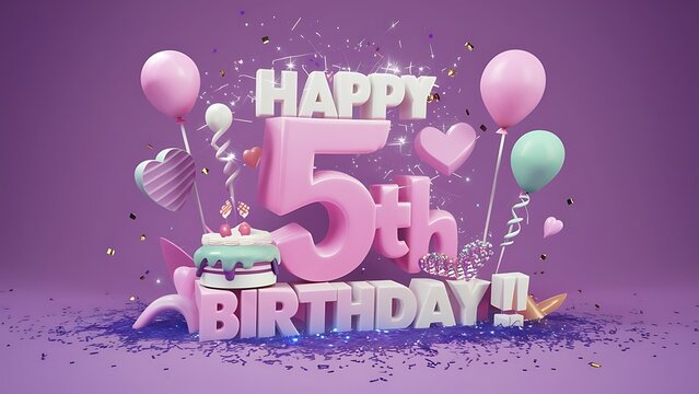 "Happy 5Th Birthday" Imagens – Procure 47 fotos, vetores e vídeos ...