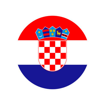 Croatia Flag Png Round