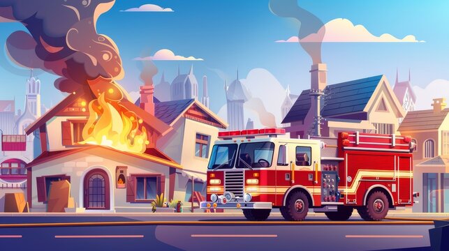 House On Fire Cartoon Images – Browse 23,478 Stock Photos, Vectors, and ...