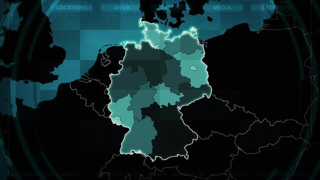 Afbeeldingen over "Germany Map" – Blader in stockfoto's, vectoren en ...
