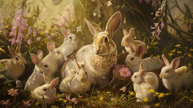 "Rabbit Family" Images – Browse 407 Stock Photos, Vectors, and Video ...