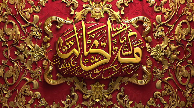 Gold Arabic Calligraphy Images – Browse 85,432 Stock Photos, Vectors ...