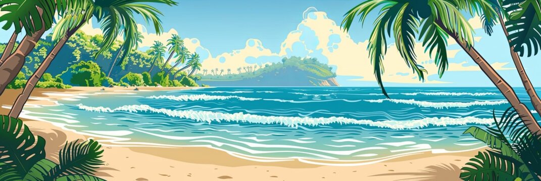 Cartoon Beach Scene Images – Browse 82,764 Stock Photos, Vectors, and ...