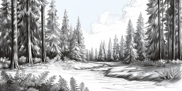 "Forest Drawing" Images – Browse 496 Stock Photos, Vectors, and Video ...