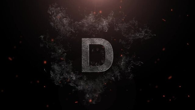 Animated Letter D