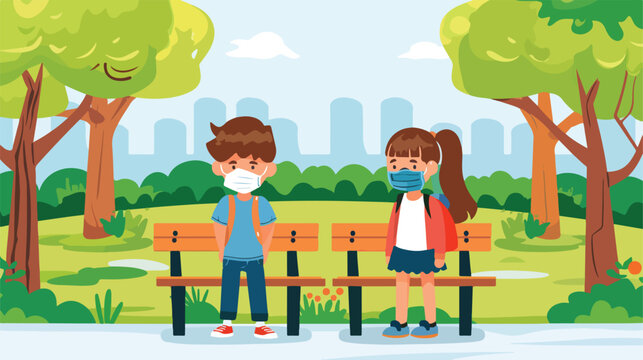 Social Distance Cartoon Images – Browse 26,009 Stock Photos, Vectors ...